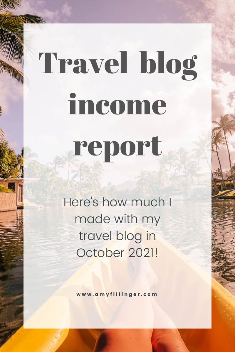 Travel blog income report | How do travel bloggers make money?