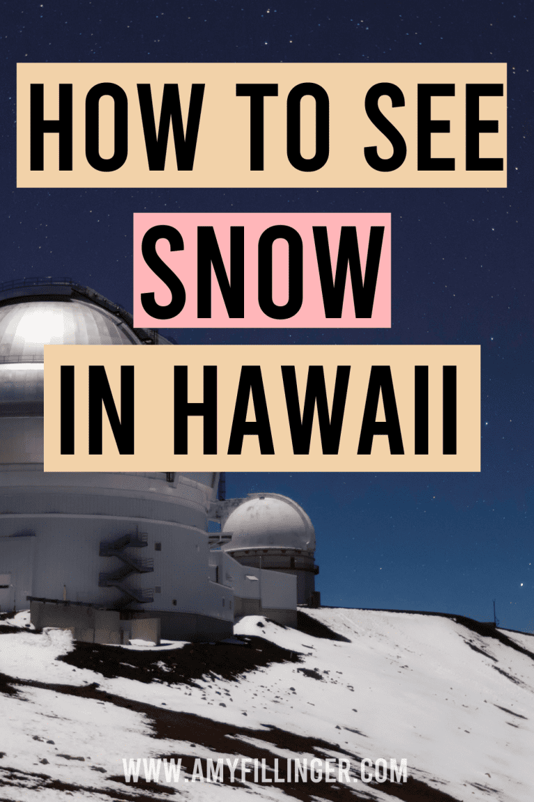 How to see snow in Hawaii mountains