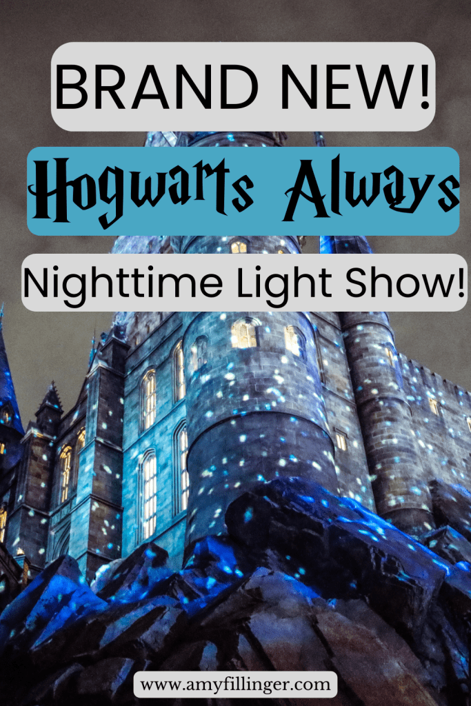 NEW Nighttime Lights at Hogwarts "Hogwarts Always Light Show"
