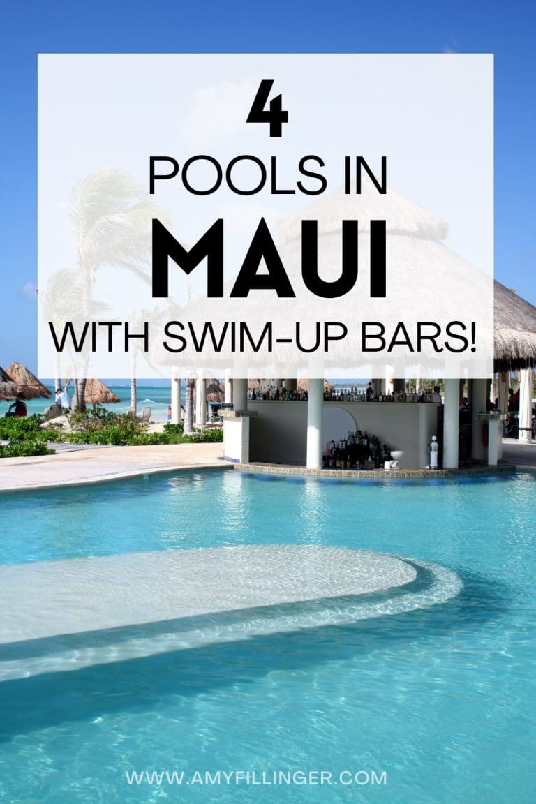 Are there pools in Maui with swim-up bars?