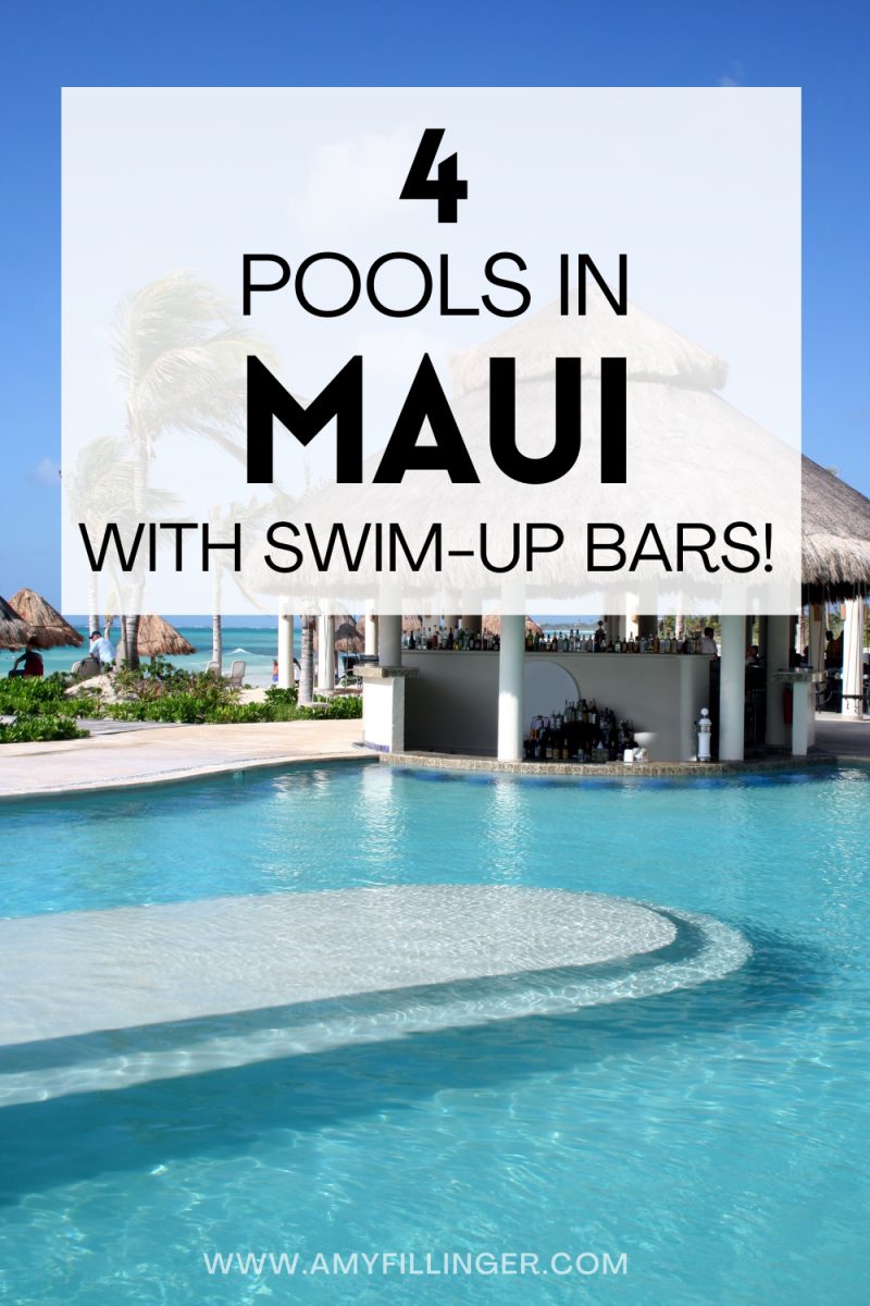 Are there pools in Maui with swim-up bars?
